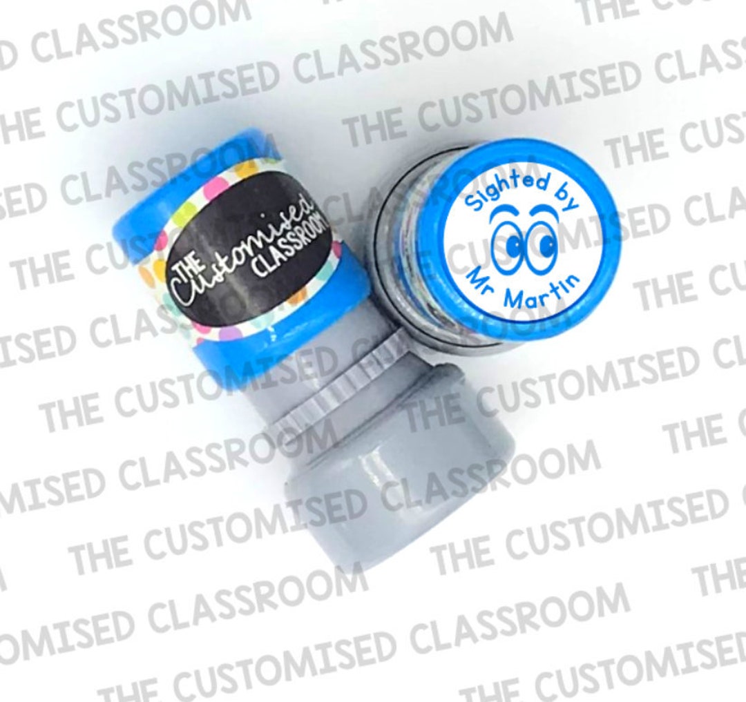 Personalised Teacher Stamp Sighted by Stamp - Etsy