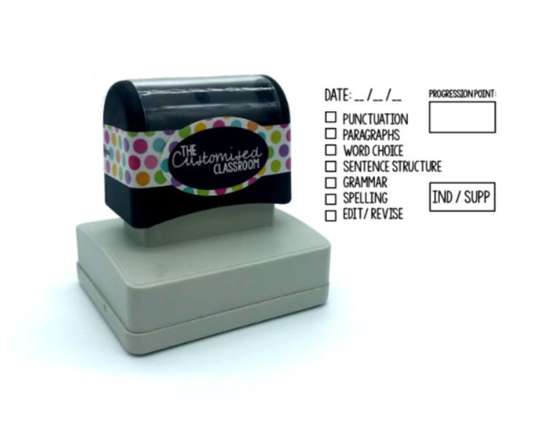 Teacher Stamp Middle Primary Writing Checklist - Etsy