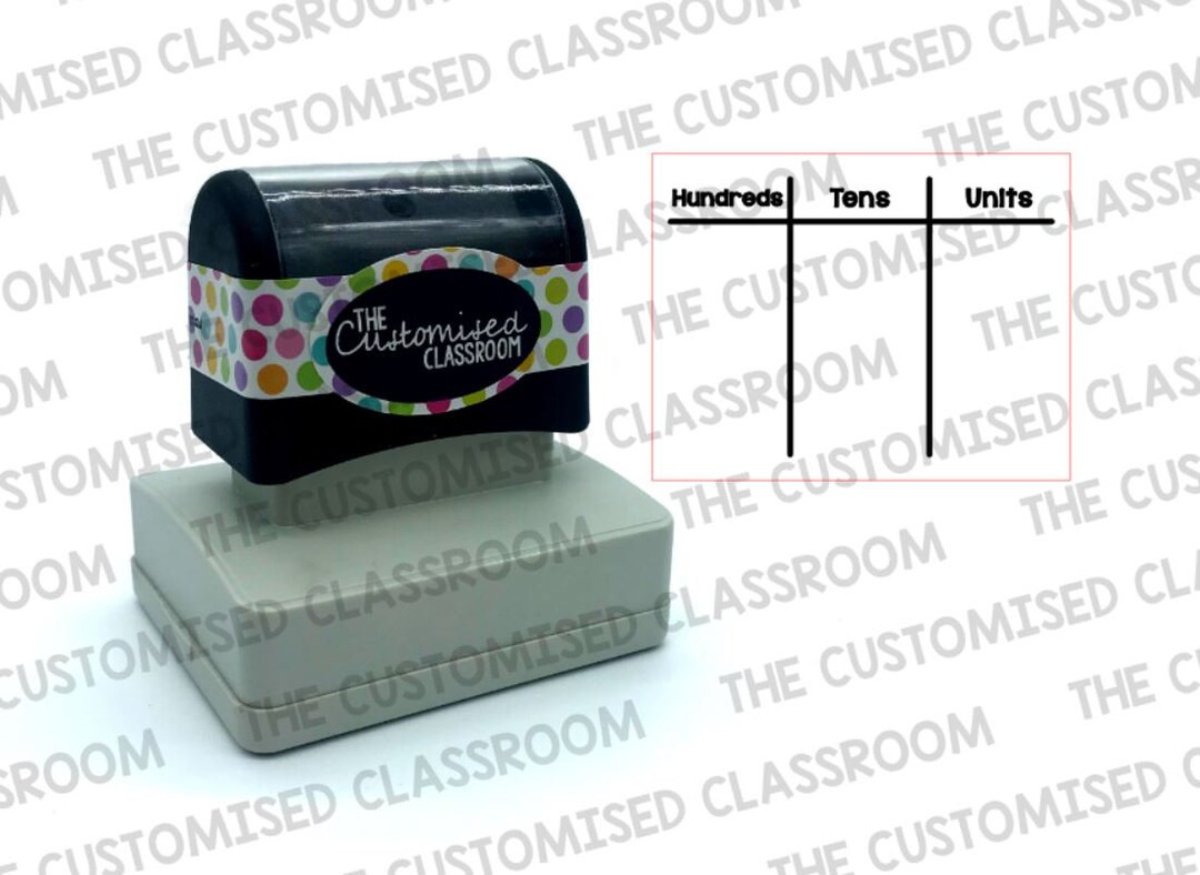 Teacher Stamp Place Value Table Hundreds Maths Stamp - Etsy