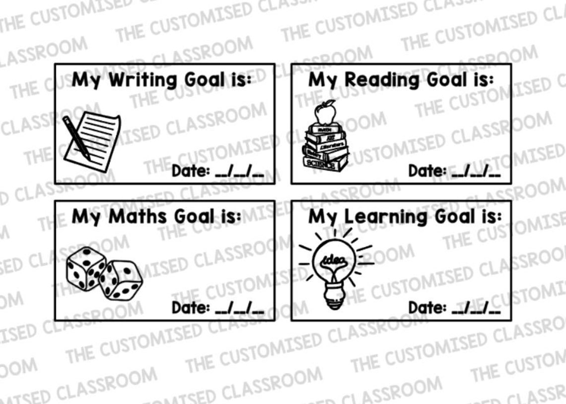 Teacher Stamp Learning Goal Stamp Set Medium 30x50mm - Etsy