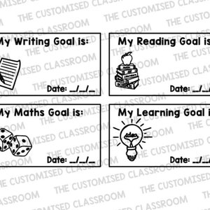 Teacher Stamp Learning Goal Stamp Set Medium 30x50mm - Etsy
