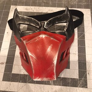 Red Hood Face Mask TEMPLATE - Etsy