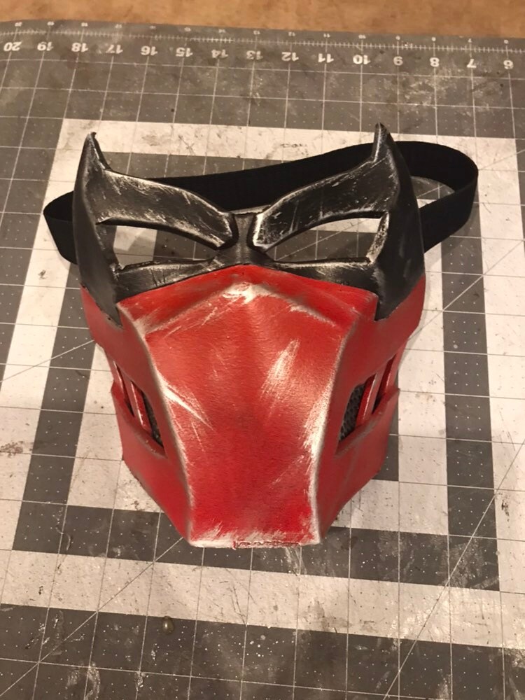 Red Hood Face Mask TEMPLATE | Etsy
