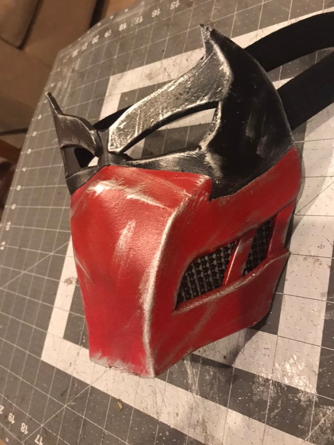 Red Hood Face Mask TEMPLATE - Etsy