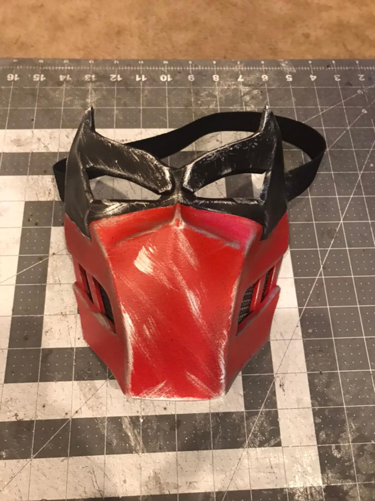 Red Hood Face Mask TEMPLATE - Etsy