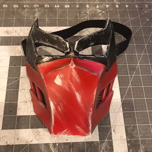 Red Hood Face Mask TEMPLATE - Etsy