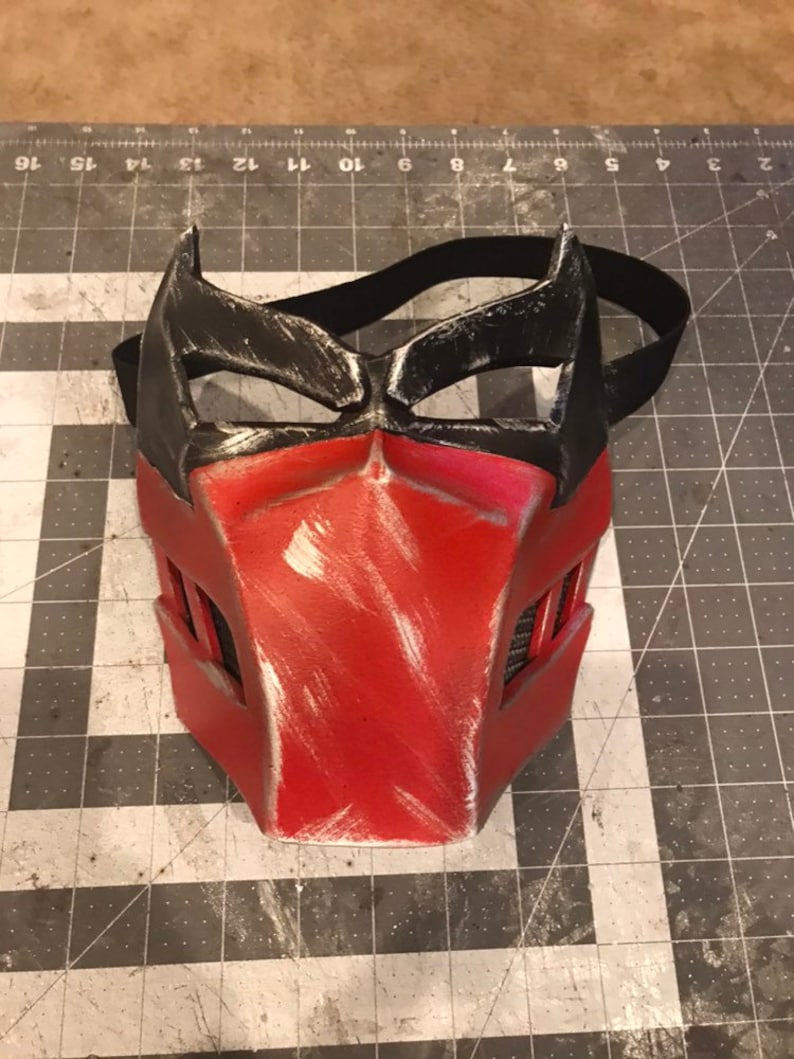 Red Hood Face Mask TEMPLATE - Etsy