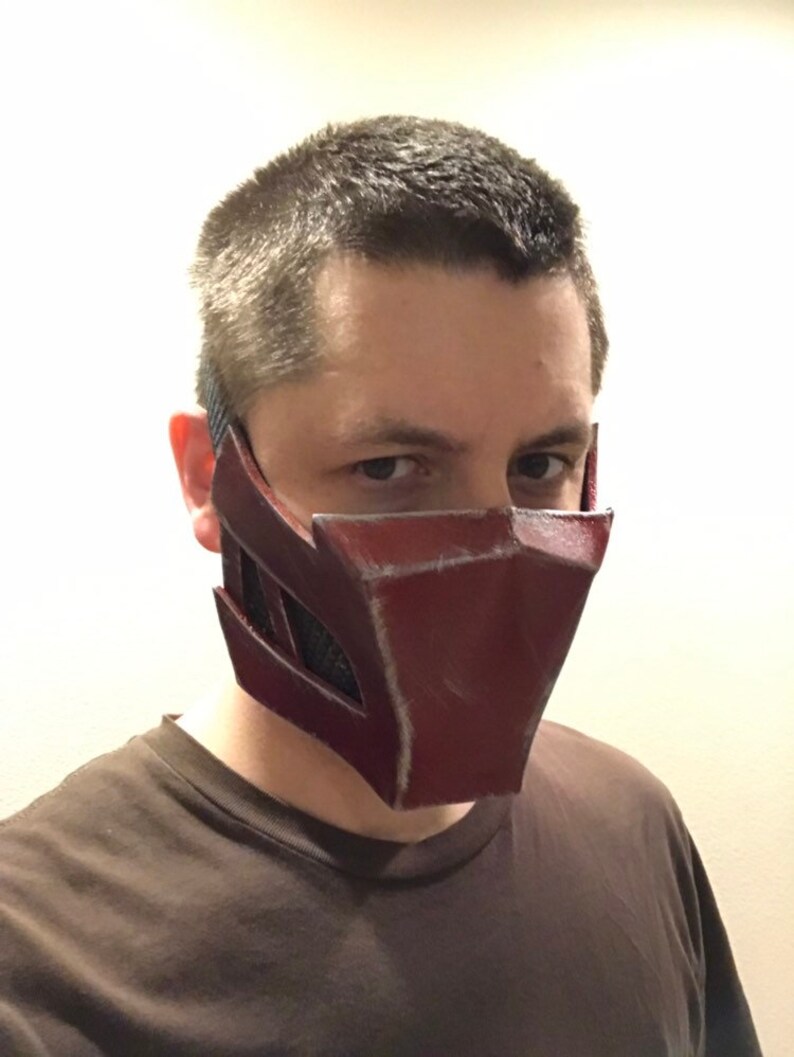 Red Hood Face Mask TEMPLATE - Etsy