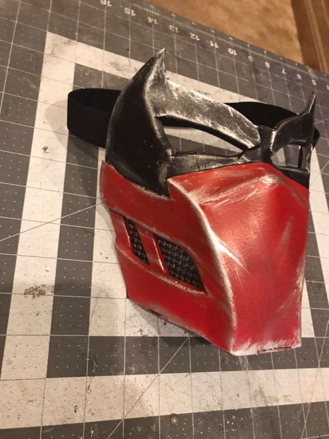 Red Hood Face Mask TEMPLATE - Etsy