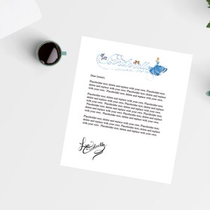 Cinderella Letter Template - Etsy