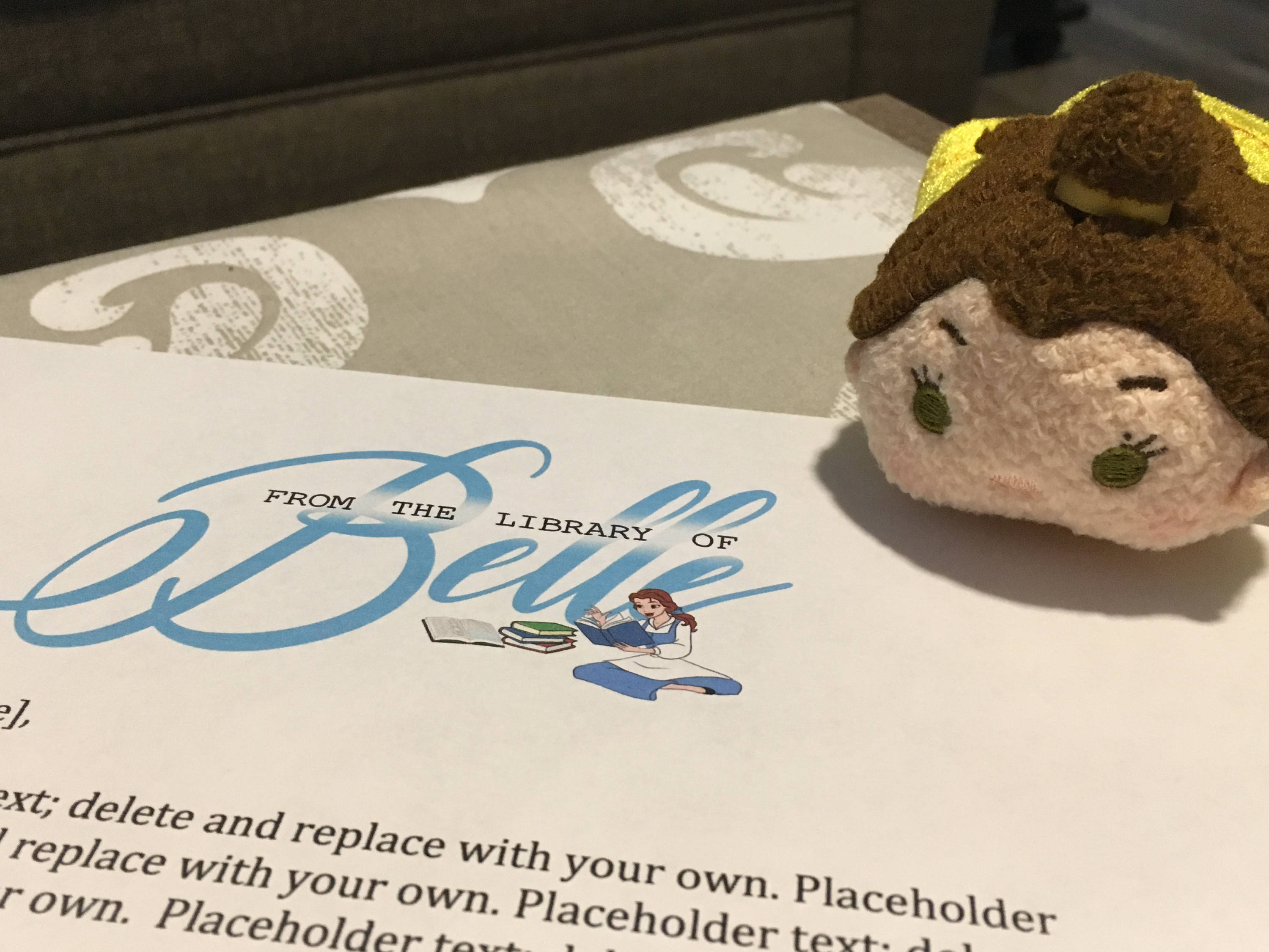 Belle Letter Template - Etsy