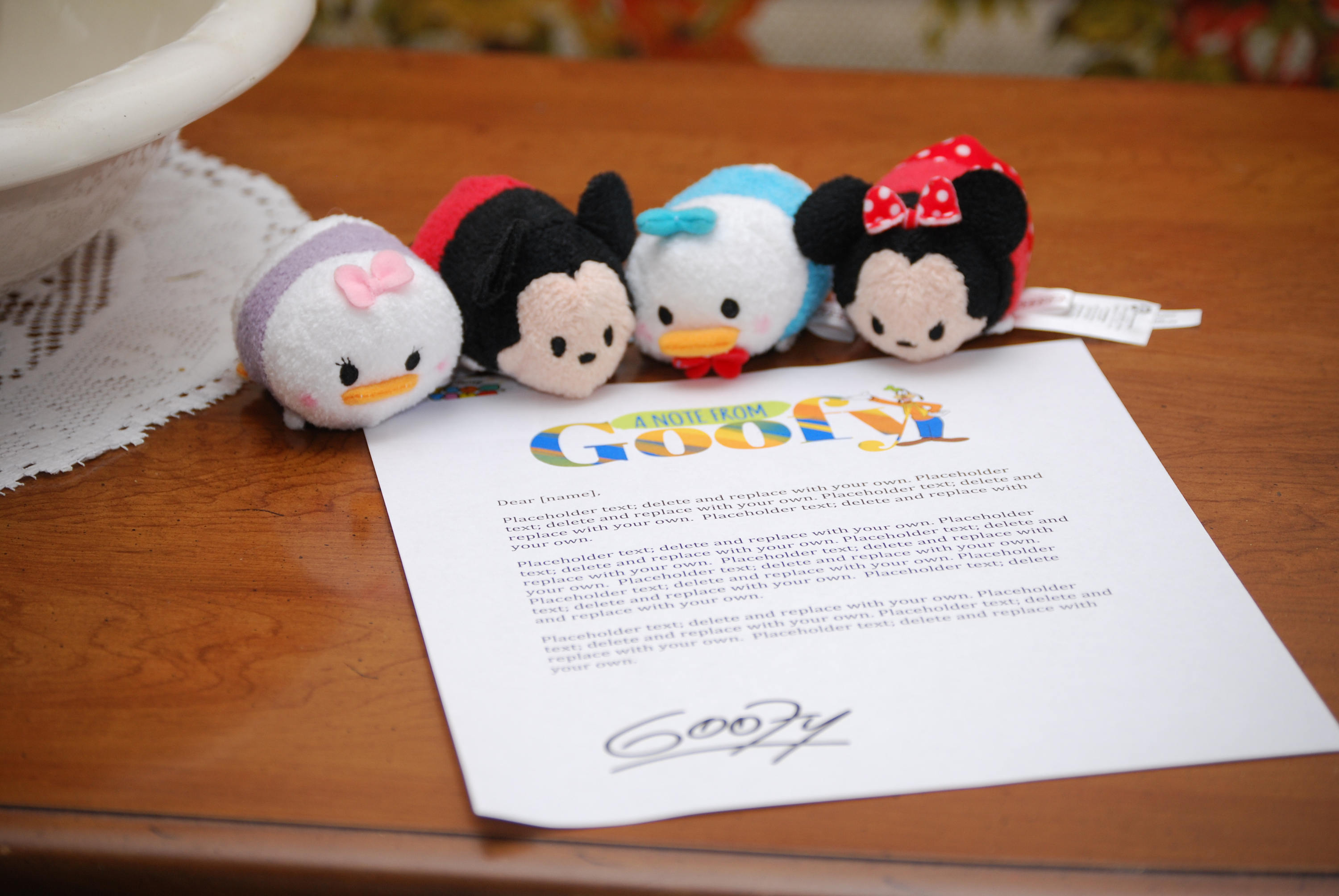 Goofy Letter Template - Etsy