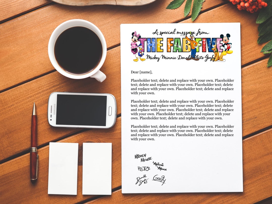 Fab 5 Letter Template - Etsy