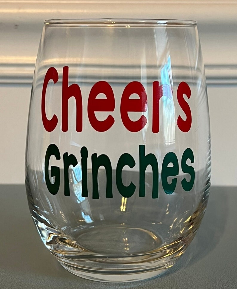 20oz Stemless Wine Glass Christmas Themed - Etsy
