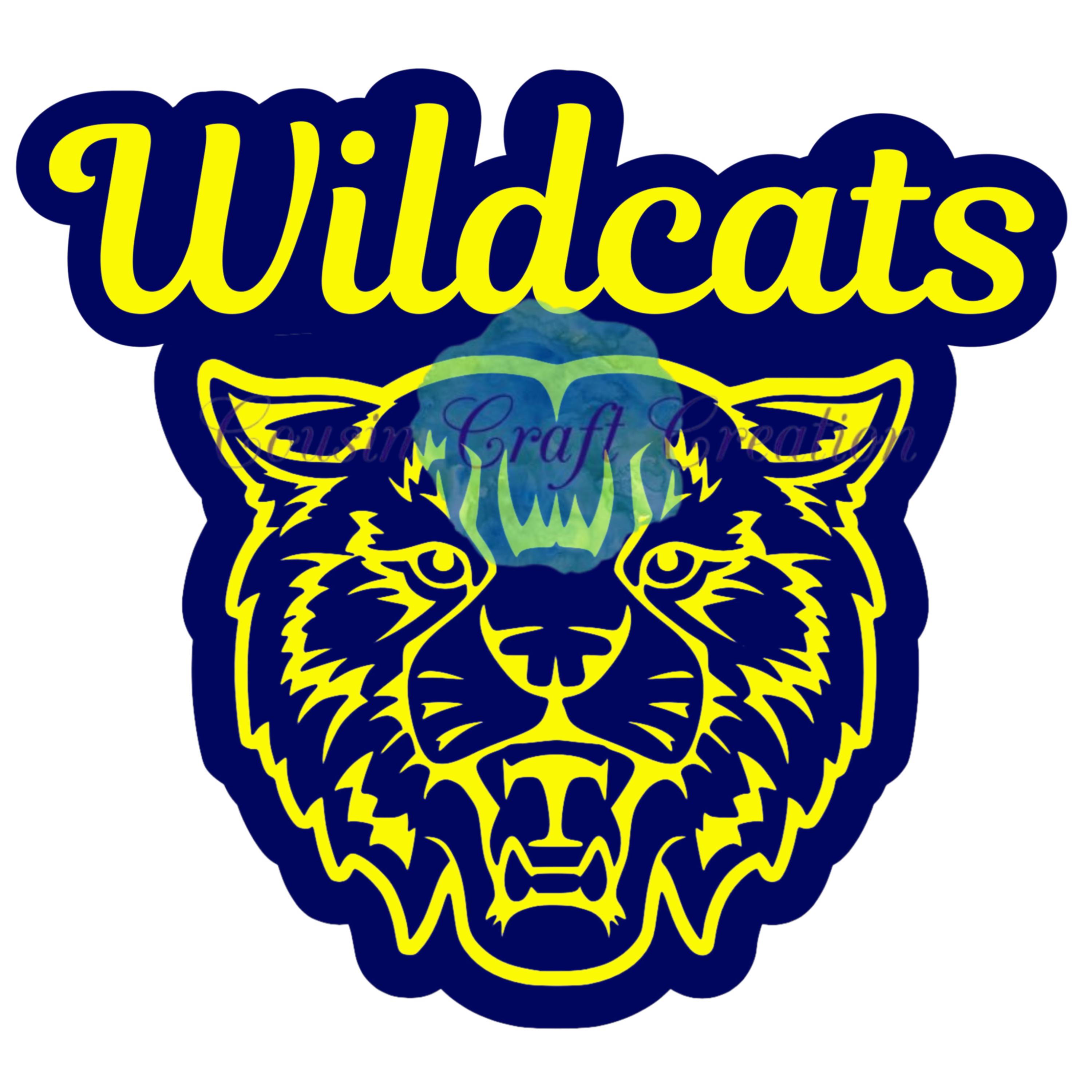 PNG File - Wildcats With Wildcat Blue and Yellow - Etsy