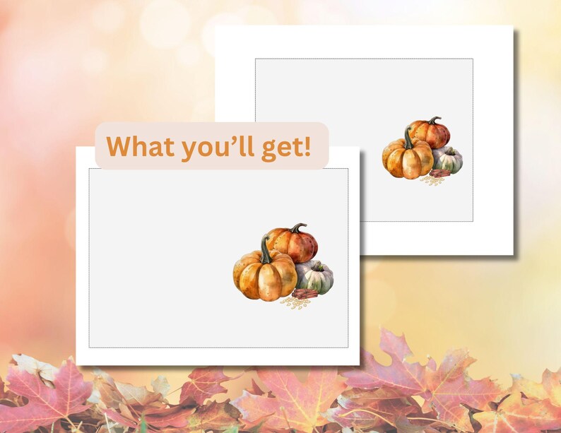 Printable Pumpkin Greeting Card Printable Autumn Spice Card for ...