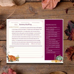 Printable Stuffing Recipe for Thanksgiving Stuffing Printable Recipe ...