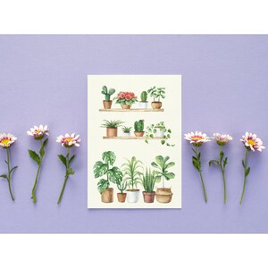Plant Lover Card Printable Houseplant Printable Greeting Card for House ...