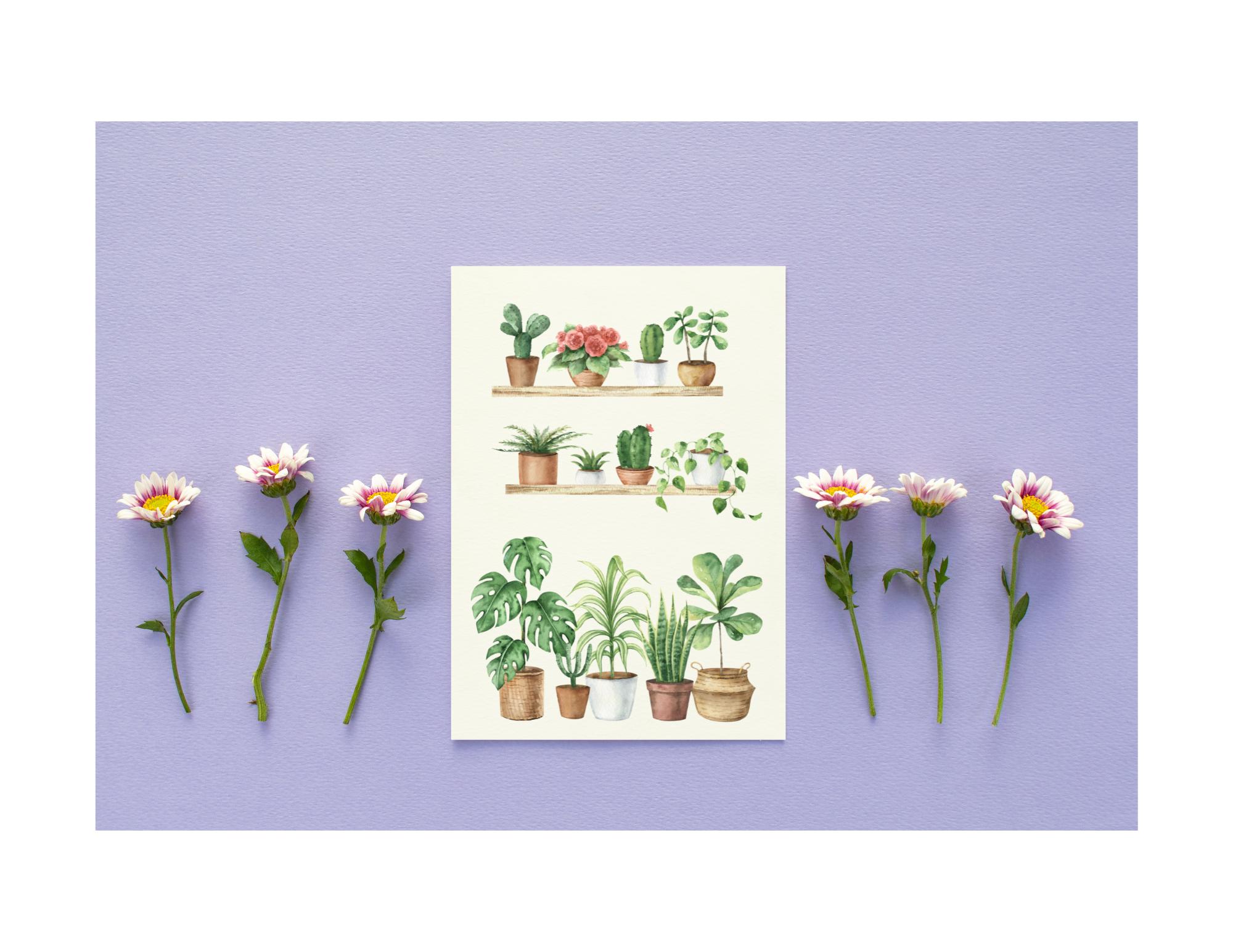 Plant Lover Card Printable Houseplant Printable Greeting Card for House ...