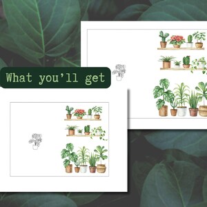 Plant Lover Card Printable Houseplant Printable Greeting Card for House ...