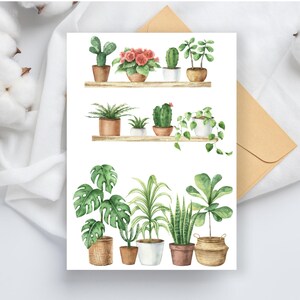 Plant Lover Card Printable Houseplant Printable Greeting Card for House ...