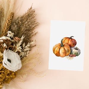 Printable Pumpkin Greeting Card Printable Autumn Spice Card for ...