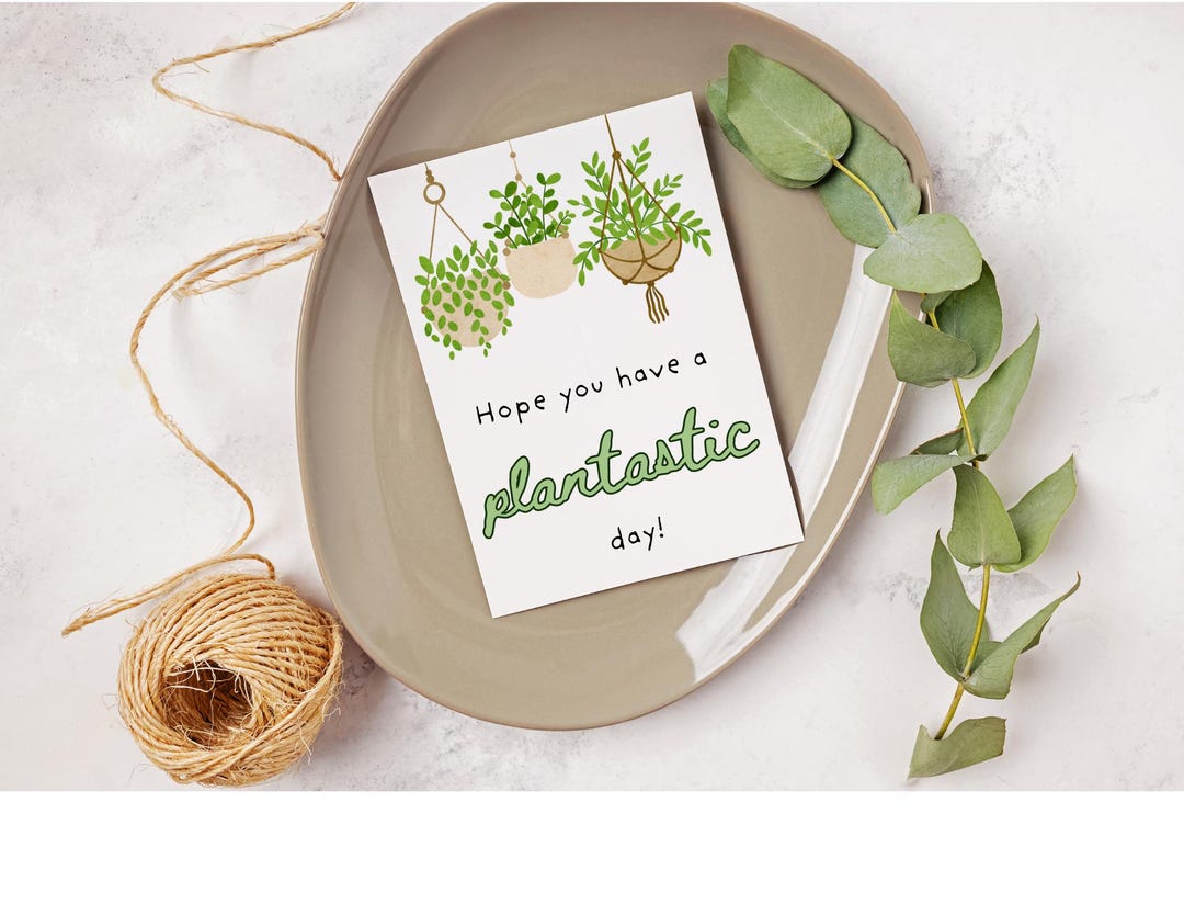 Plant Lover Card Funny Houseplant Printable Greeting Card for Gardener ...