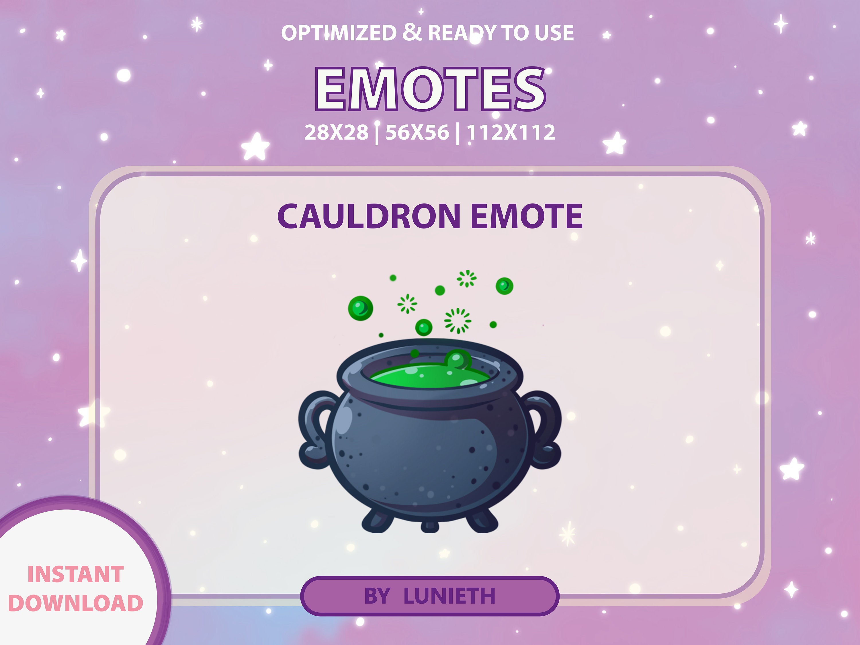 Cauldron Potion Emote Cute Twitch Emote Design Twitch Discord Youtube ...