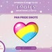 Pan Pride Flag Glossy Heart Love Emote Cute Twitch Emote Design Twitch ...