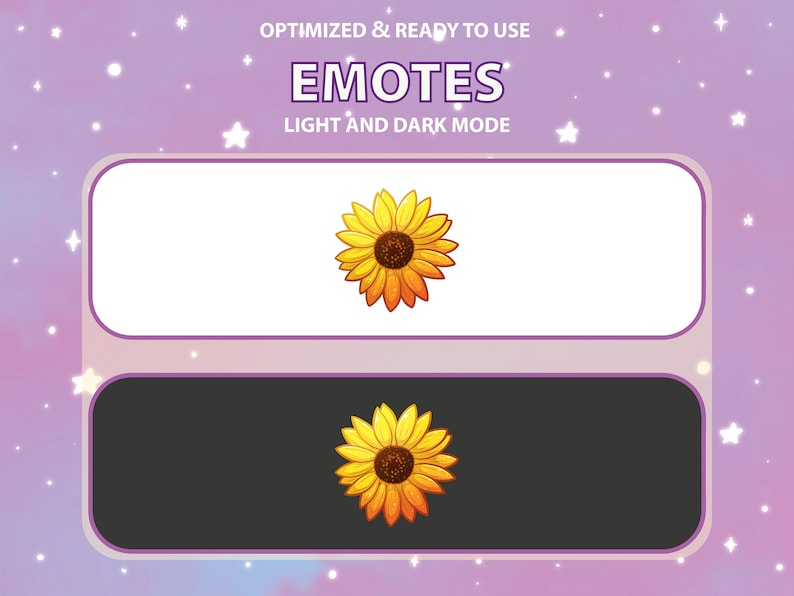 Sunflower Emote Cute Twitch Emote Design Twitch Discord Youtube Channel ...