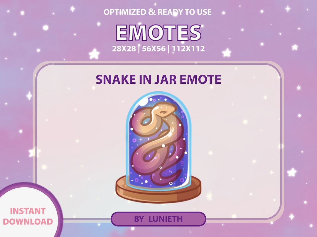 Snake Emote | Cute Twitch Emote Design | Twitch Discord Youtube ...