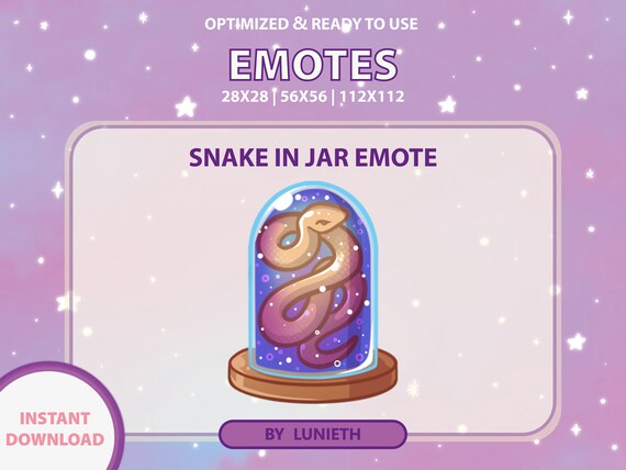 Snake Emote Cute Twitch Emote Design Twitch Discord | Etsy