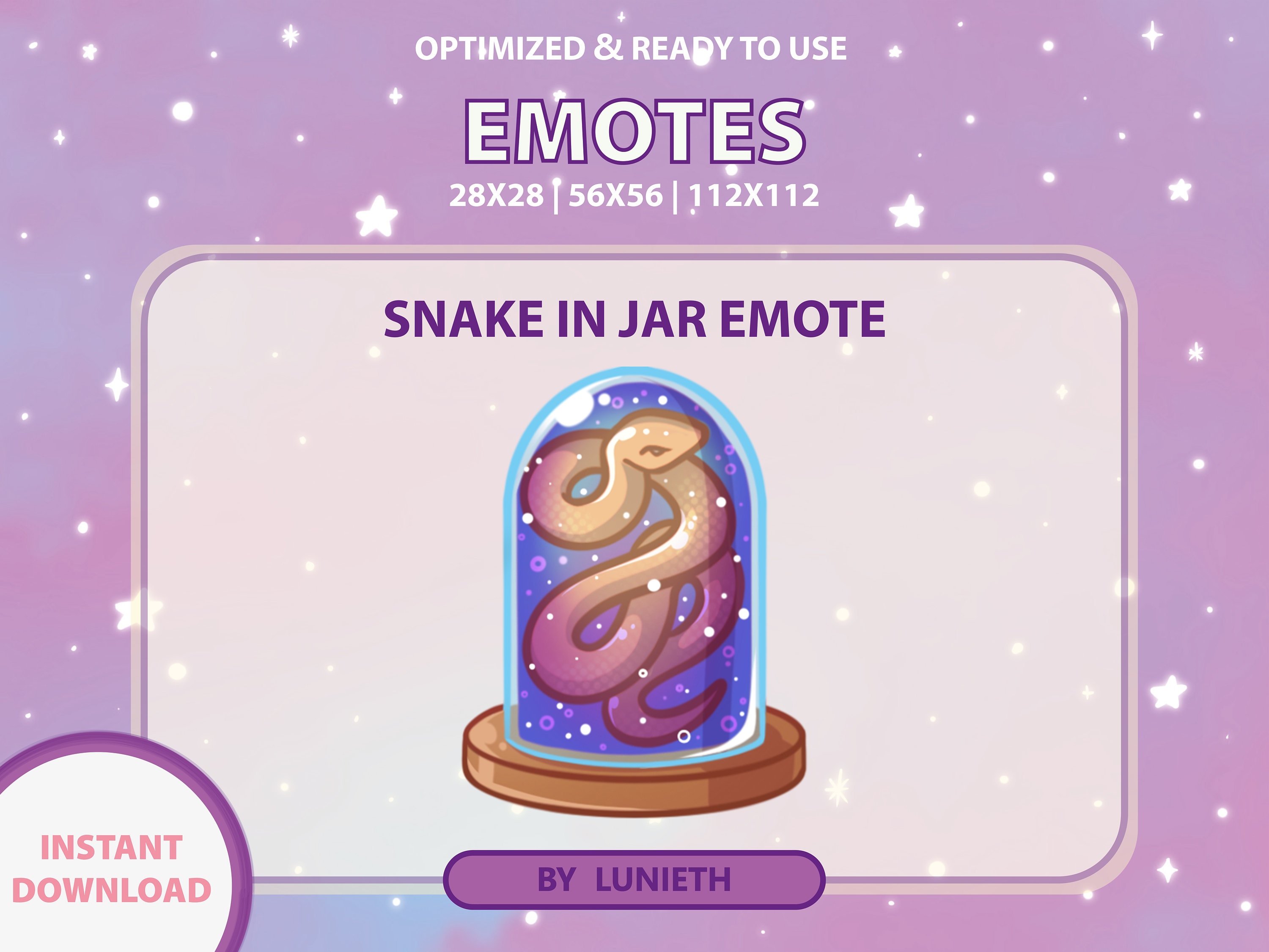 Snake Emote Cute Twitch Emote Design Twitch Discord | Etsy