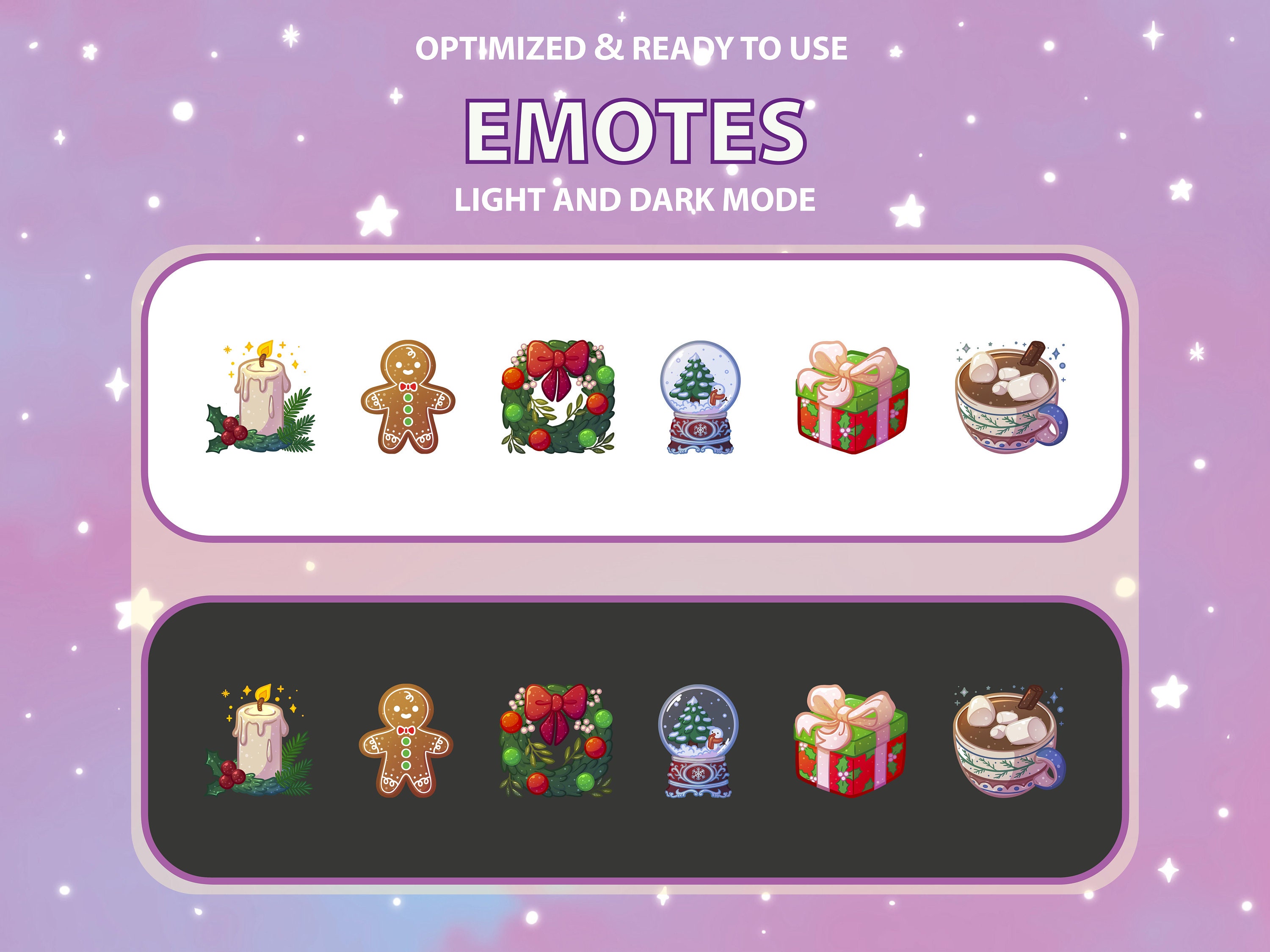 Christmas Emote Set | Twitch Emote | Youtube Twitch Discord | Channel ...