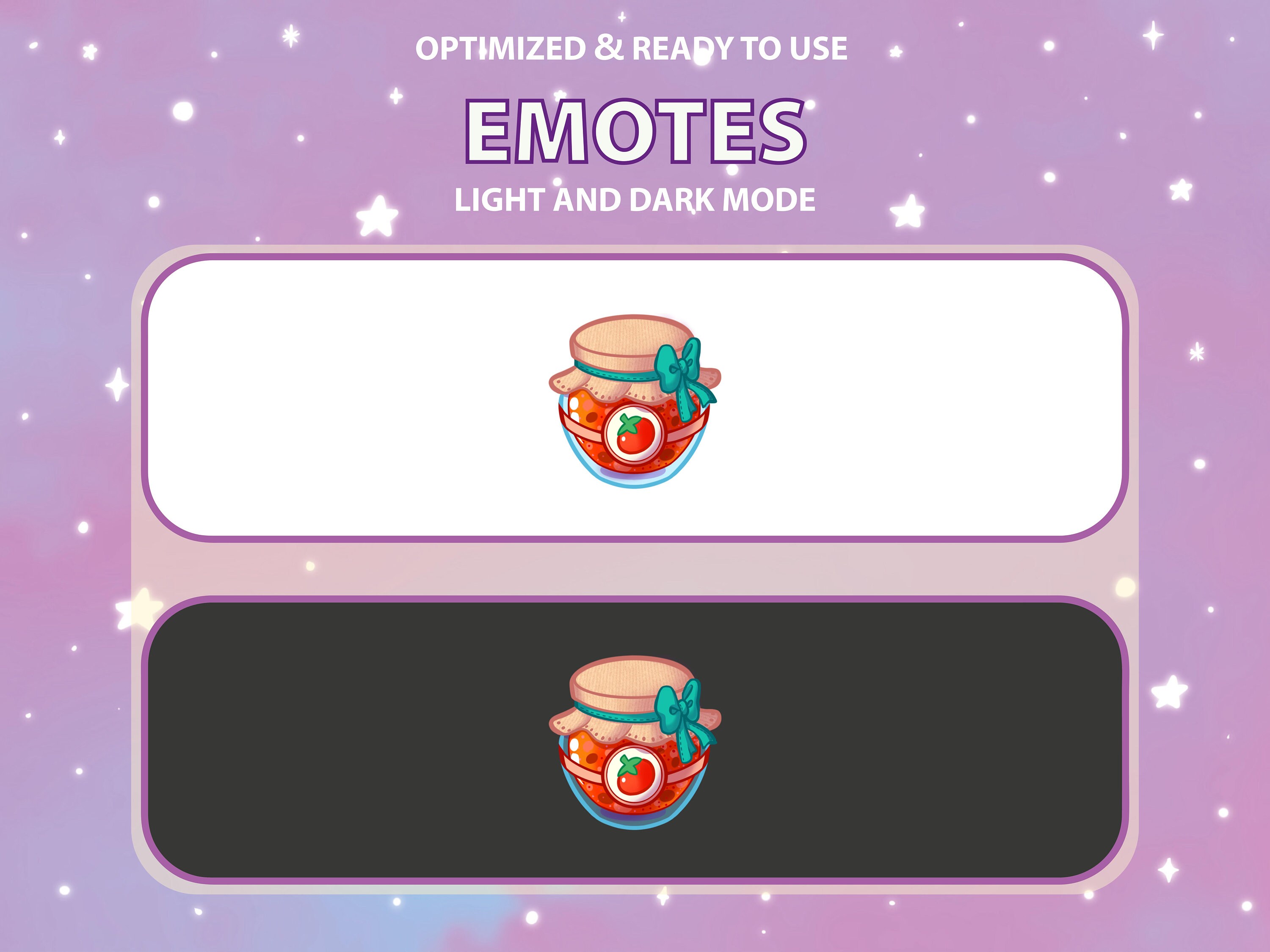 Tomato Jam Food Emote Cute Twitch Emote Design Twitch - Etsy