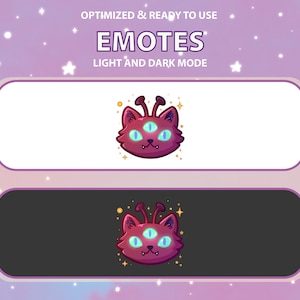 Alien Cat Emote | Cute Twitch Emote Design | Twitch Discord Youtube ...