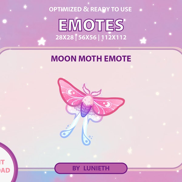 Moth Twitch Emote - Etsy