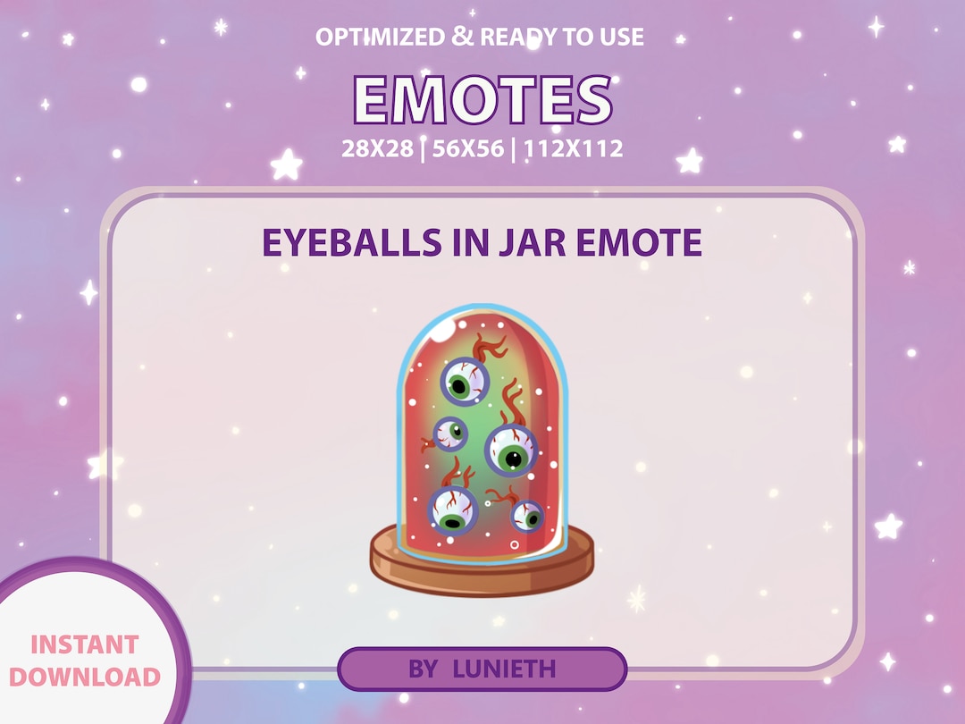 Eyes Emote | Cute Twitch Emote Design | Twitch Discord Youtube ...