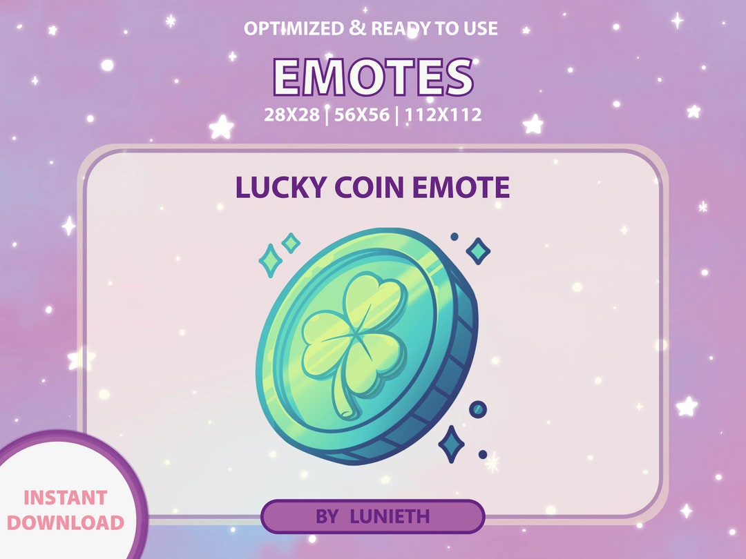 Teal Coin Emote | Cute Twitch Emote Design | Twitch Discord Youtube ...