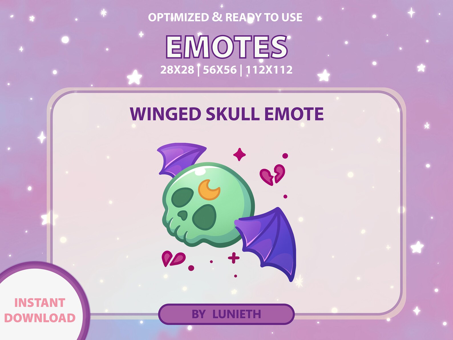 Skull Emote Cute Twitch Emote Design Twitch Discord Youtube Channel ...