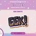 EEK! Text Emote | Cute Twitch Emote Design | Twitch Discord Youtube ...
