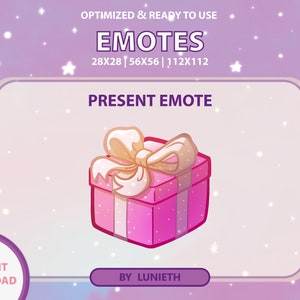 Present Emote | Twitch Emote | Youtube Twitch Discord | Channel Points ...