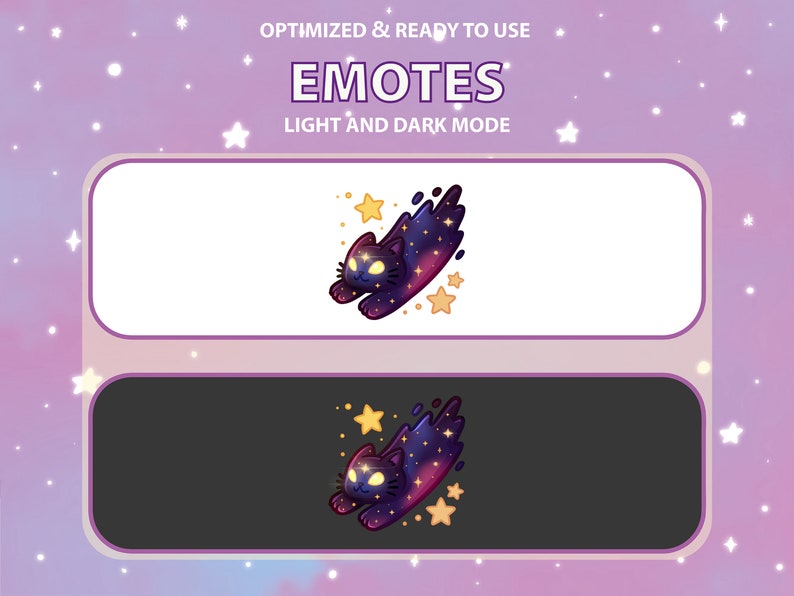 Cosmic Cat Emote Cute Twitch Emote Design Twitch Discord Youtube ...
