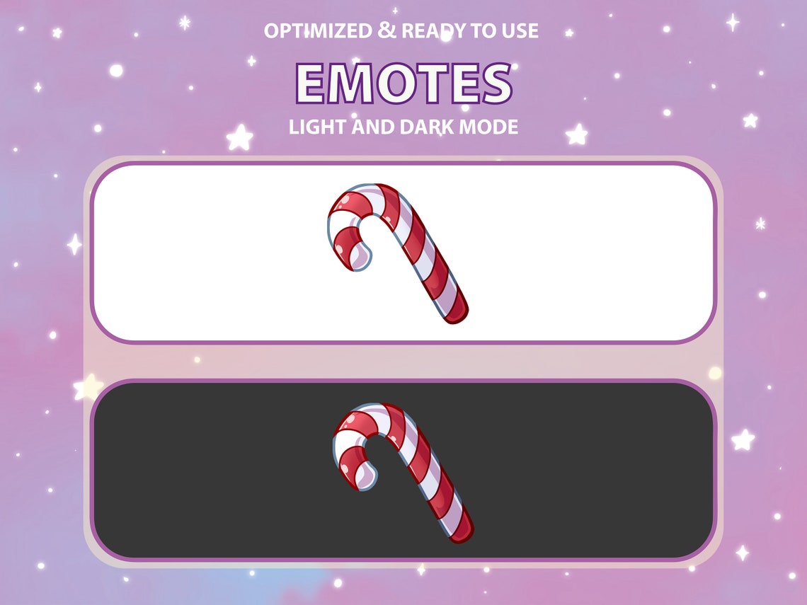Candy Cane Emote Twitch Emote Design Twitch Discord - Etsy