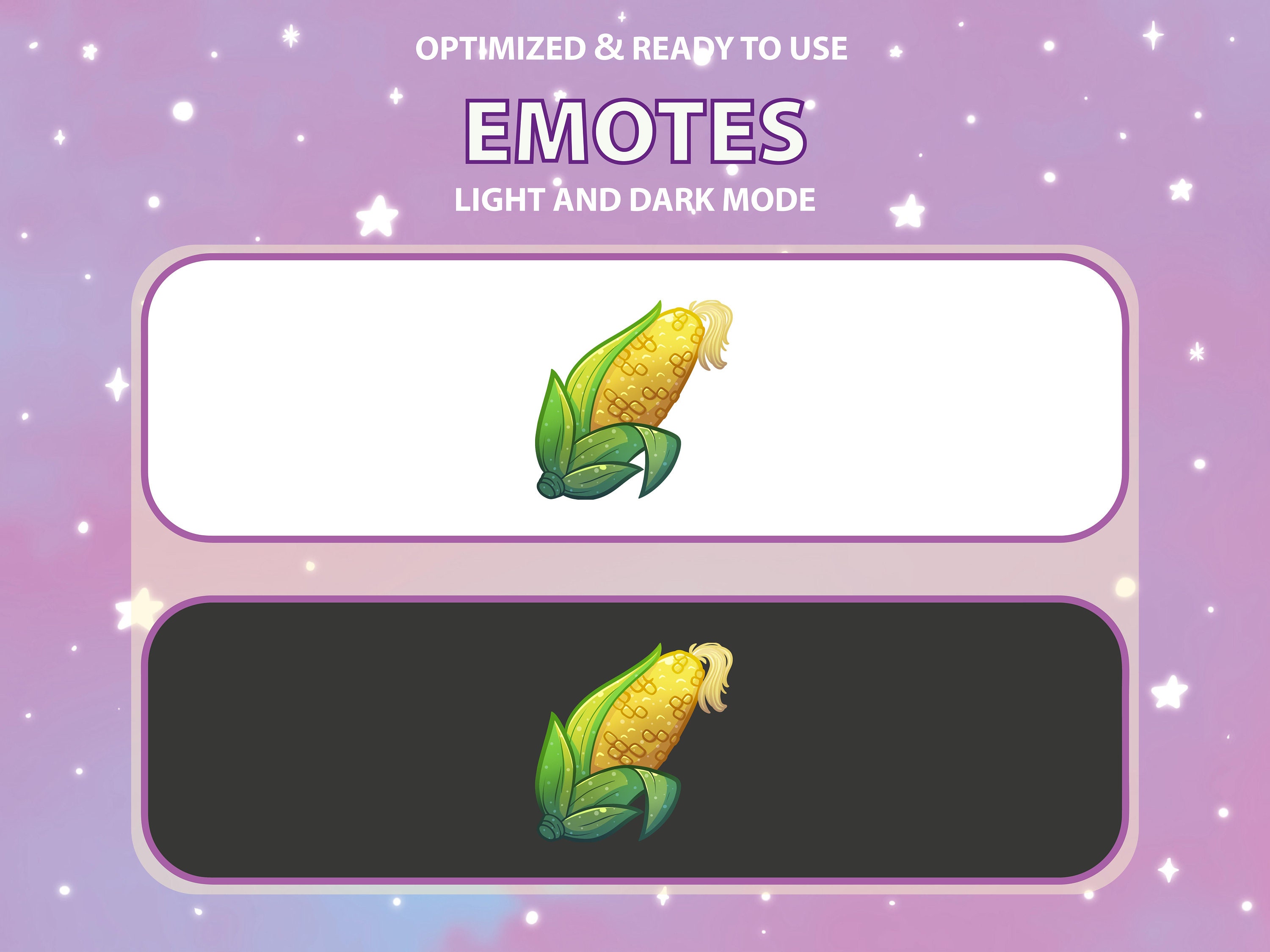 Corn Emote | Cute Twitch Emote Design | Twitch Discord Youtube ...