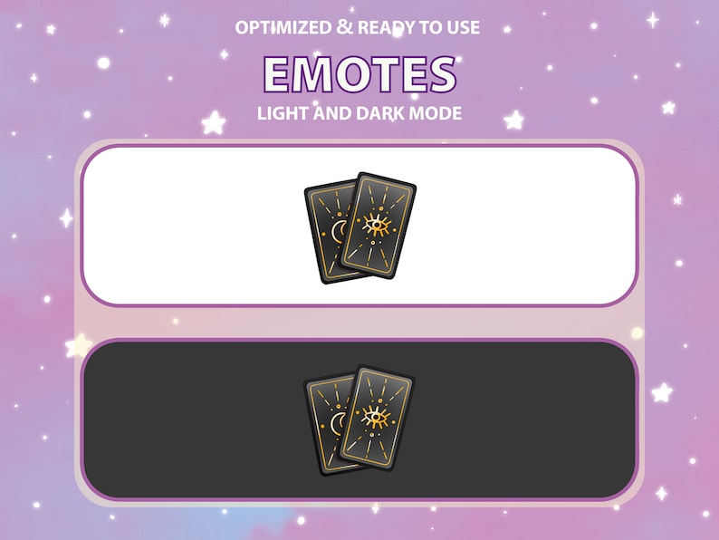 Tarot Cards Emote Cute Twitch Emote Design Twitch Discord | Etsy