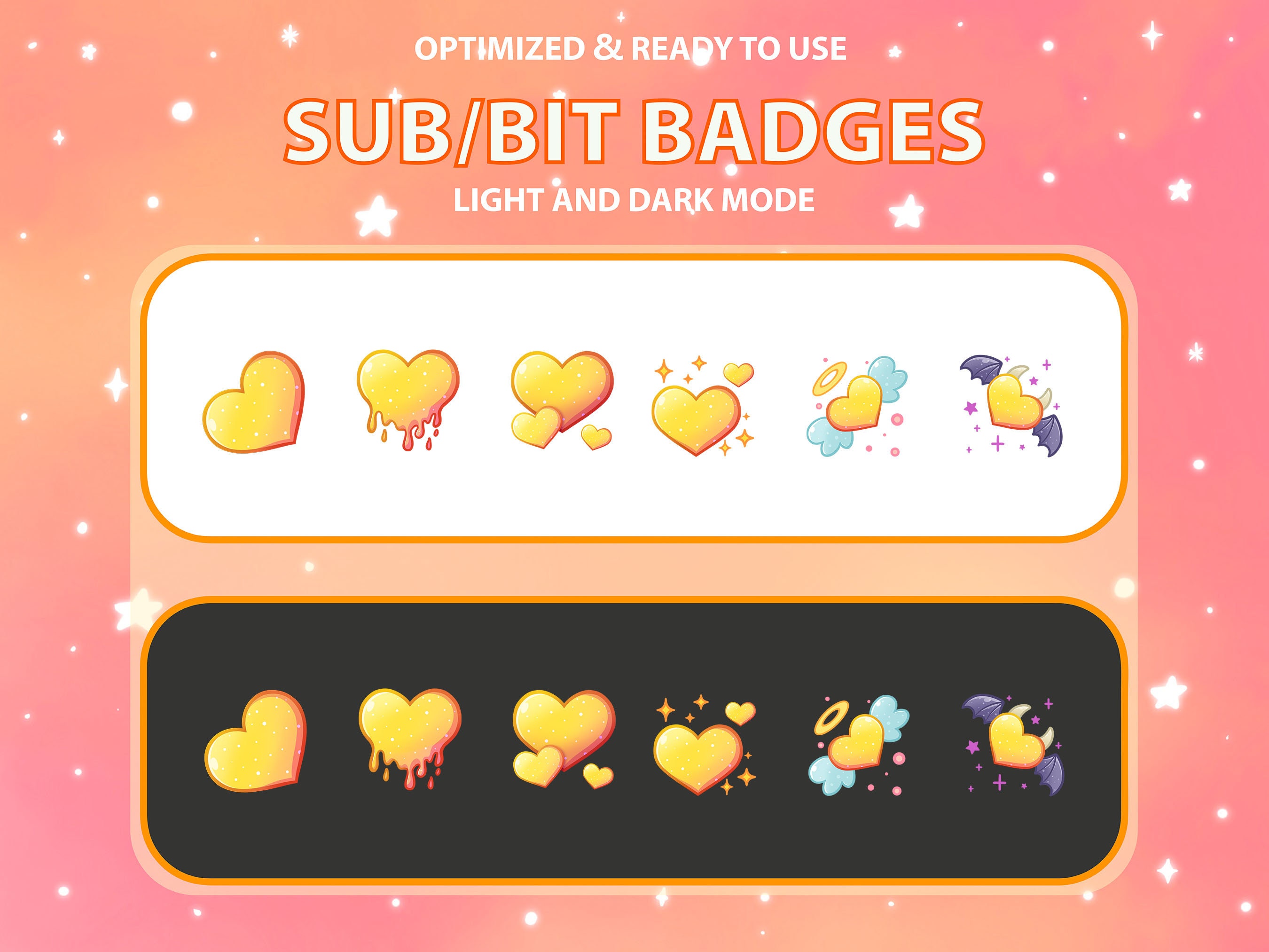 Valentine's Sub Badges Bit Badges Twitch Badges Cute Sub Badges Twitch ...