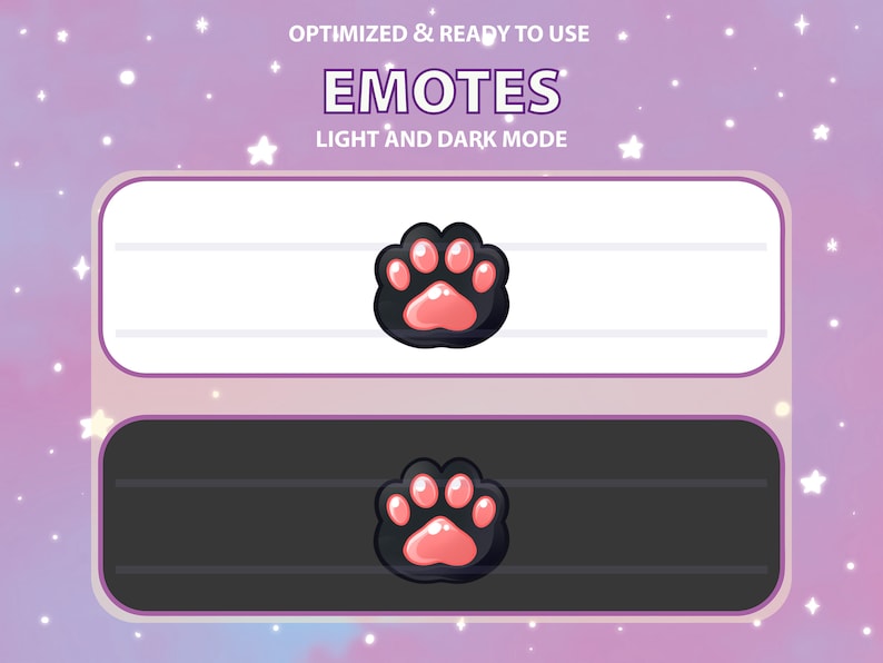 Cat Paw Emote Paw Pink Toe Bean Cute Twitch Emote Design - Etsy