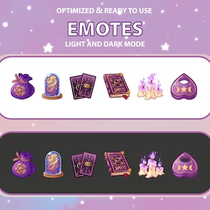 Witchy Emote Set | Cute Twitch Emote Design | Twitch Discord Youtube ...
