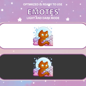 Moon Cat Emote Cute Twitch Emote Design Twitch Discord Youtube Channel ...